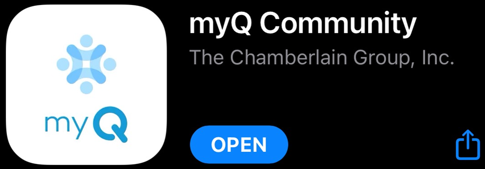 myQ Community App | How to Tell the myQ Community App Apart from the myQ Garage Access App