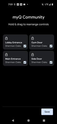 myQ Smart Community App | Quick Access Device Control Feature for ...