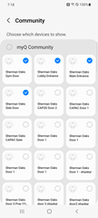 myQ Smart Community | Quick Access Device Control on Android