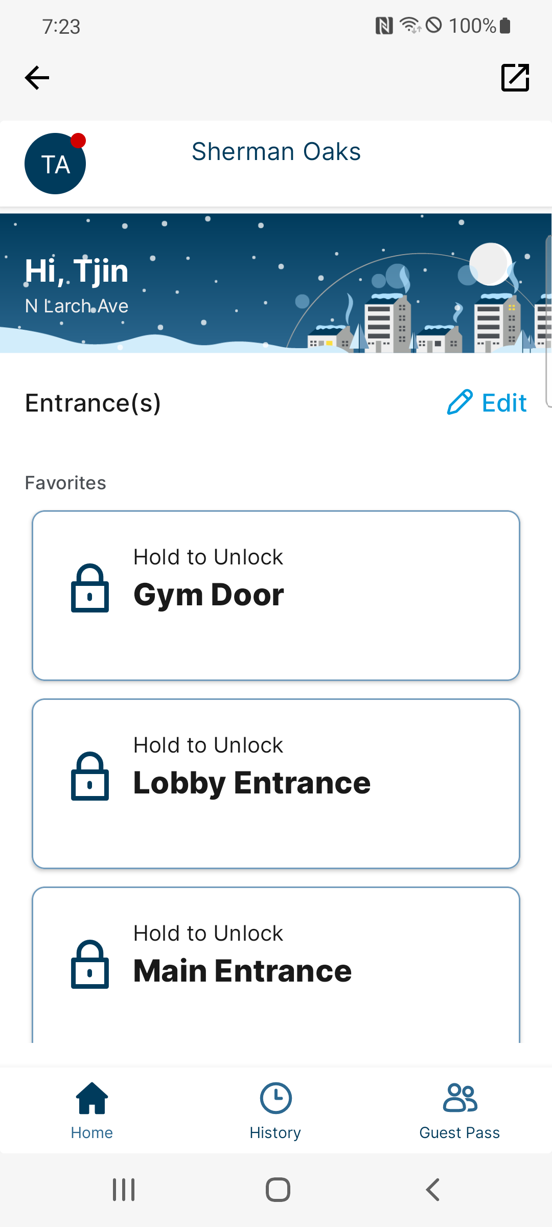 myQ Smart Community | Quick Access Device Control on Android