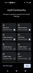 myQ Smart Community | Quick Access Device Control on Android