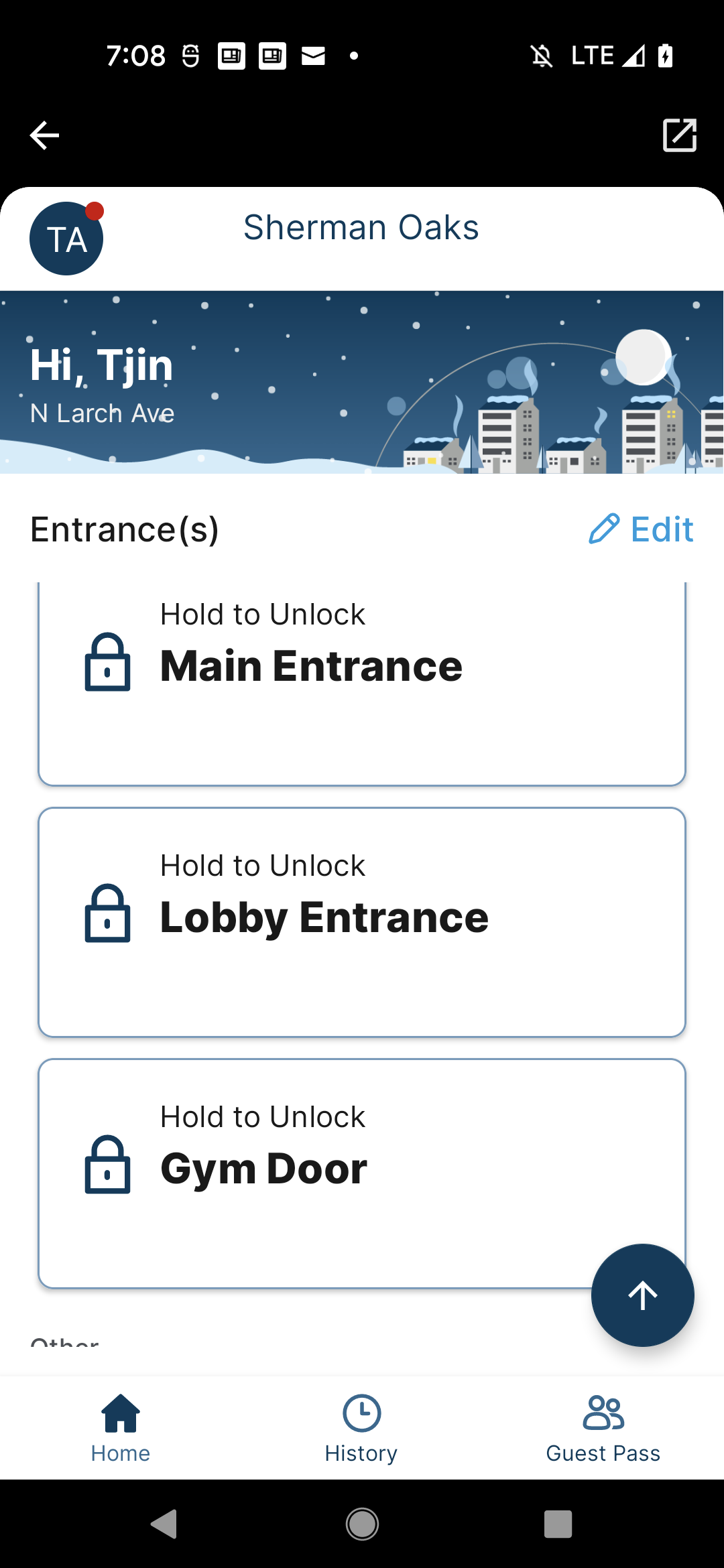 myQ Smart Community | Quick Access Device Control on Android
