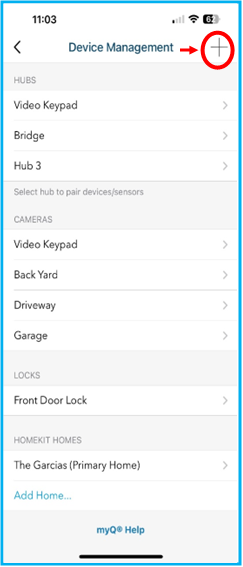 Add a Device to a myQ Account