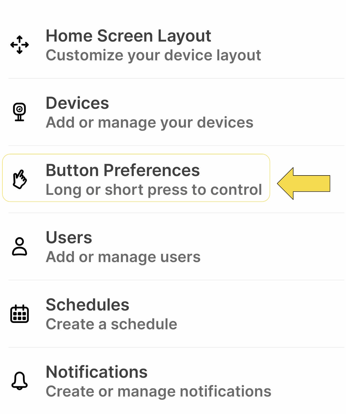Customize the Open and Close Commands in the myQ App