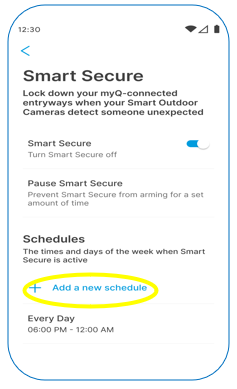 Smart Secure Schedules and Device Toggling