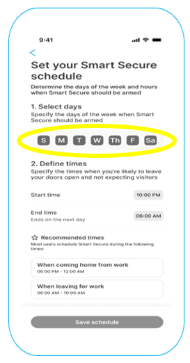 Smart Secure Schedules and Device Toggling
