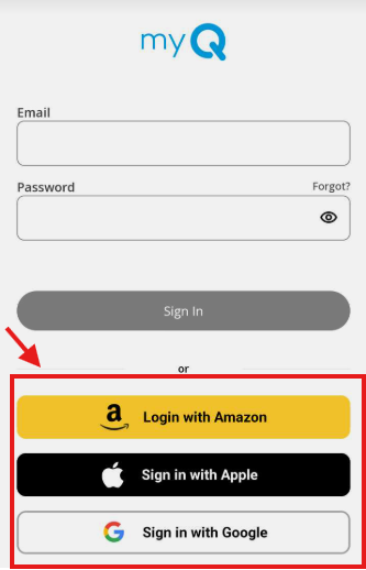 Managing Single Sign-On (SSO) Options for your myQ Account